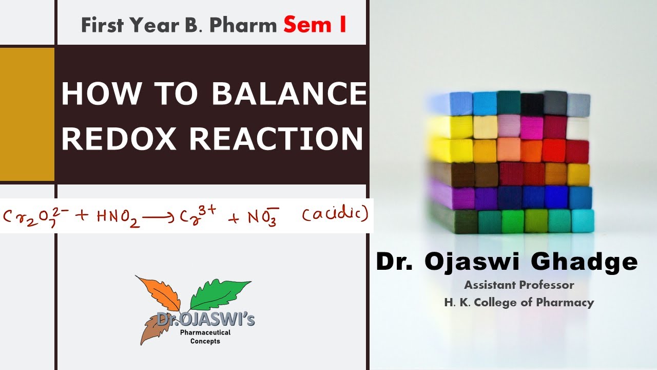 Redox titration Part 4 Balancing redox reaction in acidic condition_in ...