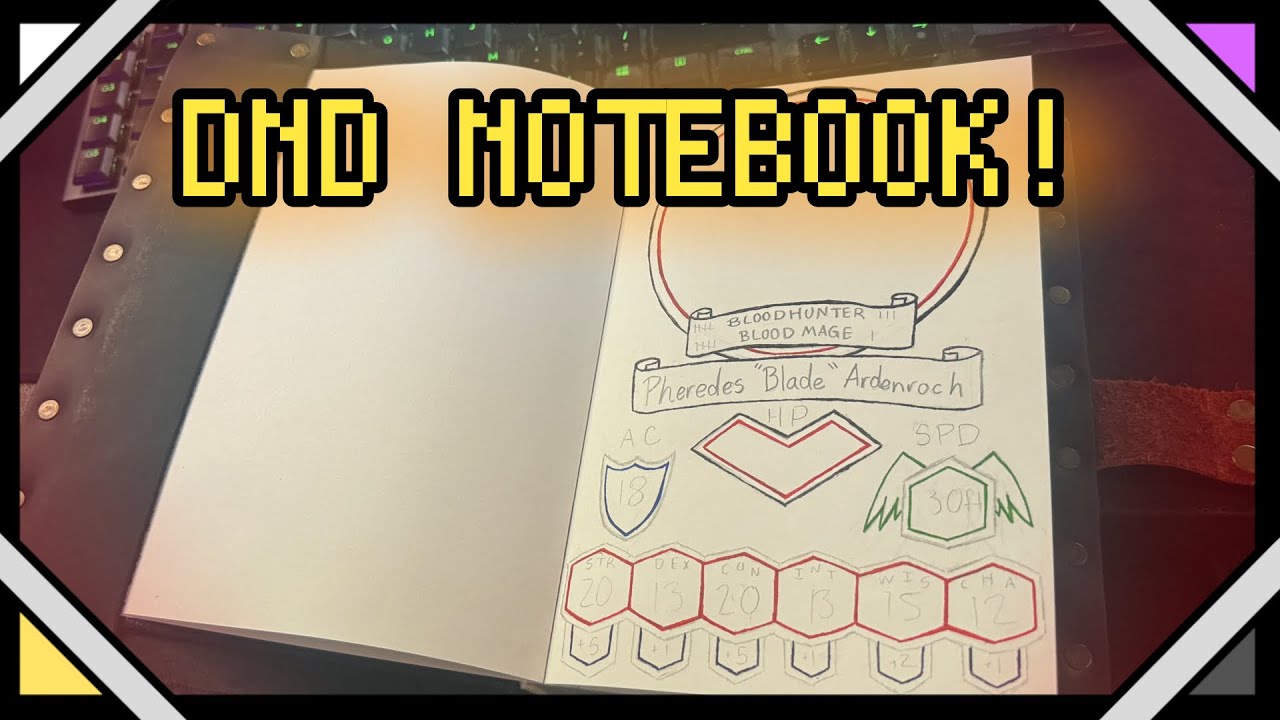 Making a Fancy DND Notebook! [FULL VOD] - YouTube