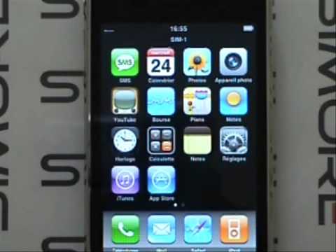 iPhone - Doble tarjeta SIM 3G Iphone 3GS Apple Platinum HSPDA - YouTube