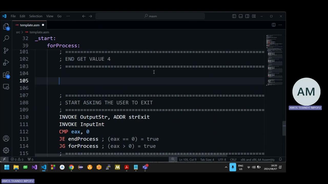 Assembly Computer Science 3B Practical 03 Memo Part 2 #programming #assembly #coding - YouTube