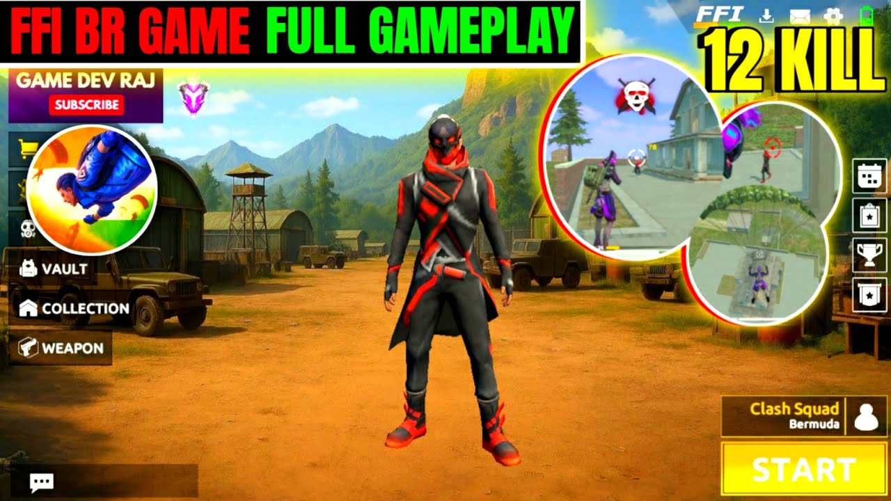 Finally FFI BR Game Full Gameplay | FFI BR Ajjubhai Voice | Old Peak ...