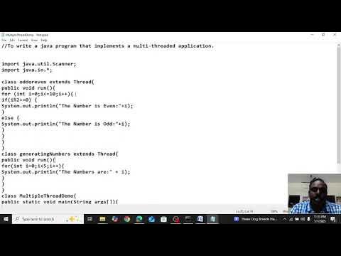 EX.NO.8 MULTI–THREADED PROGRAMMING - YouTube