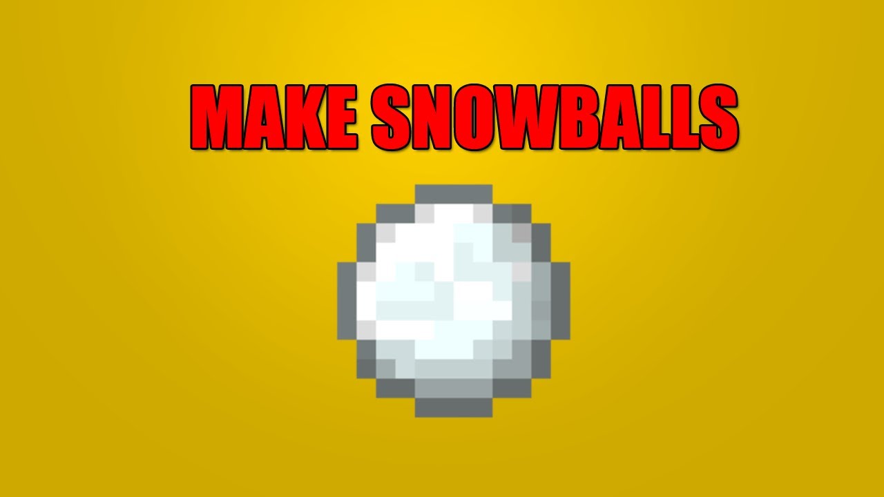How To Make Snowballs In Minecraft YouTube how-to-make-snowballs-in-minecraft-youtube