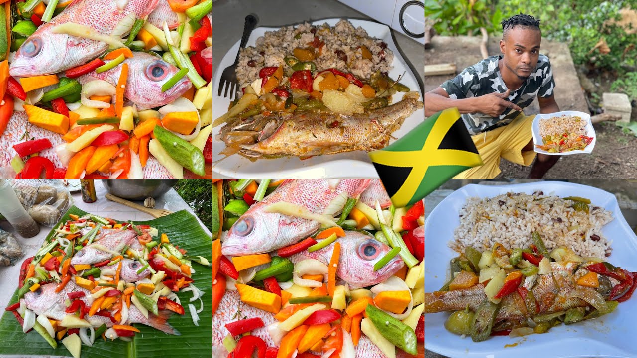 Steam fish for dinner /red snapper/ yard man style - YouTube