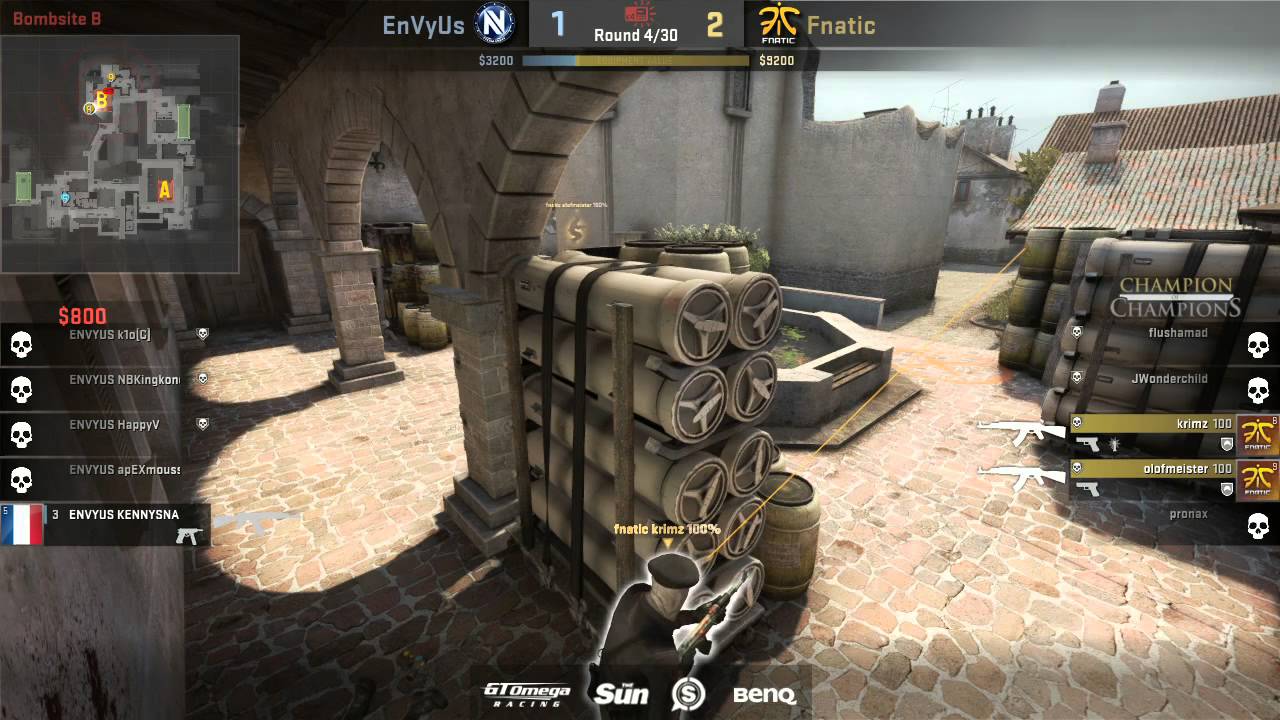 CS:GO fnatic vs EnVyUs (inferno map4) - Gfinity 2015 Champion of Champions - YouTube
