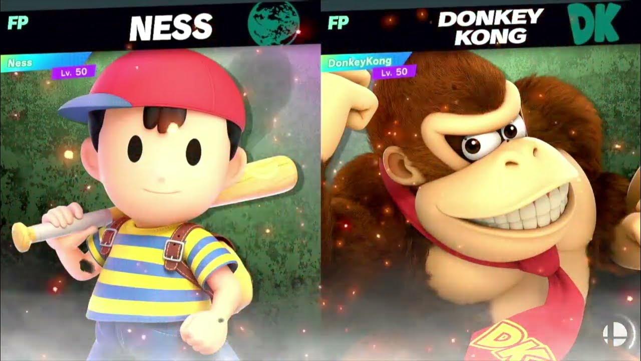 Super Smash Bros Ultimate Amiibo Fights 3pm Poll Ness vs Donkey Kong - YouTube