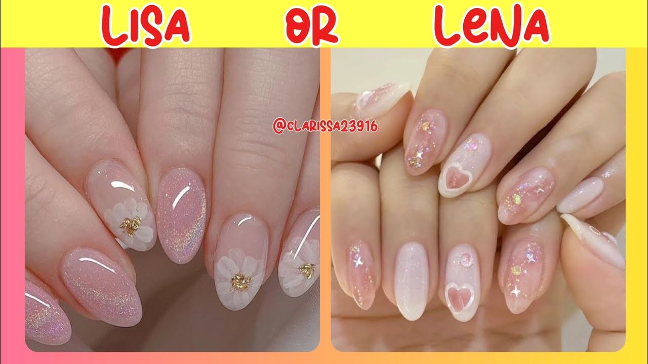 LISA OR LENA 💕💖💕 [ Nails ] Choose Lisa Or Lena?😍 - YouTube