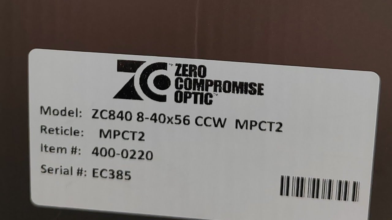 Best scope in the world, Zero Compromise Optic ZCO840 😍😍😍 - YouTube