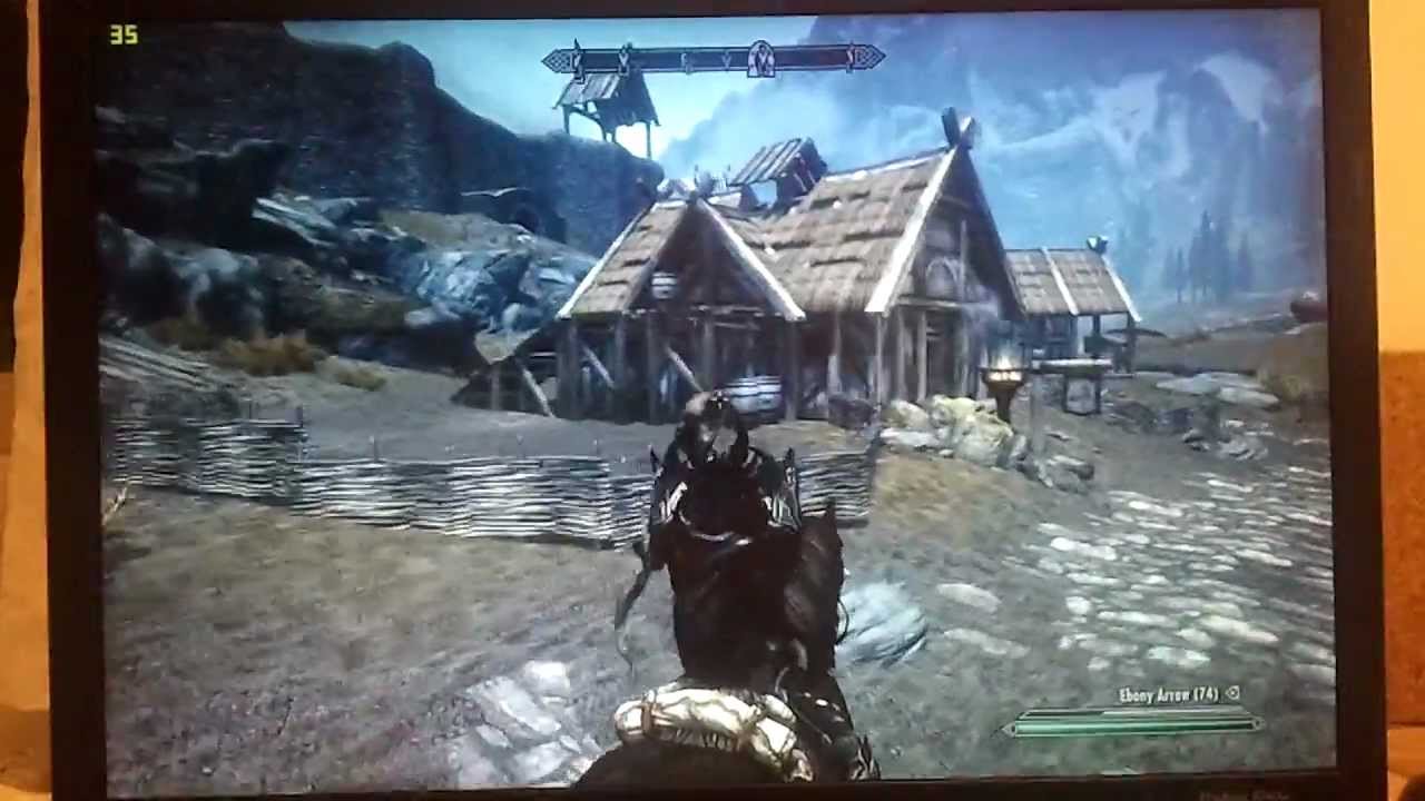 Skyrim Ultra gameplay GTX 460M - HP Elitebook 8740W - YouTube