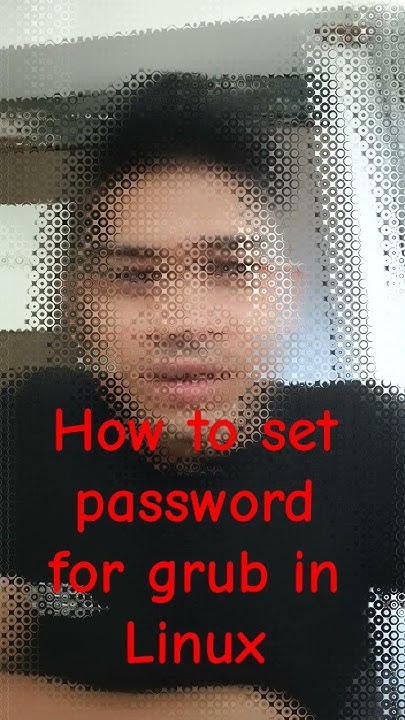 how to set password for grub on Linux #dailystudylinux #linux #linuxinterviewquestions - YouTube