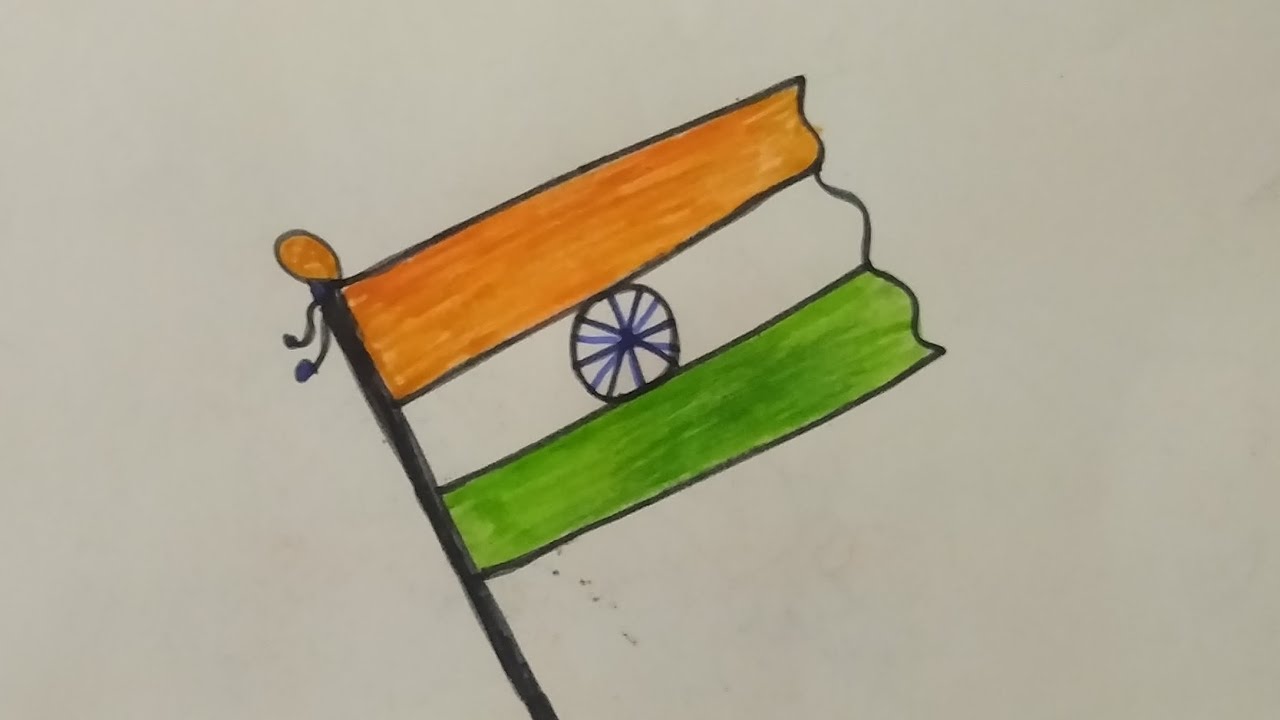 How To Draw Easy Flag Drawing Video ||Abhisoni Drawing Video - YouTube