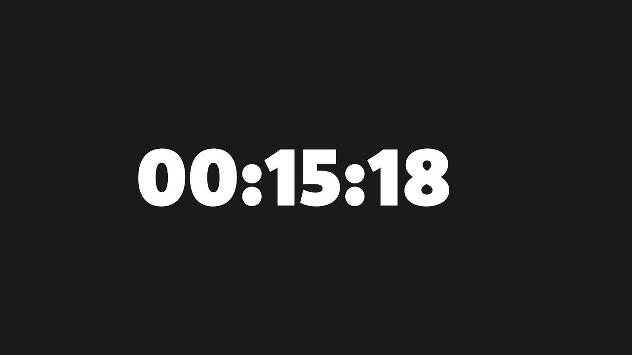 15 Minute 18 Second Timer - (918/36,000) - YouTube