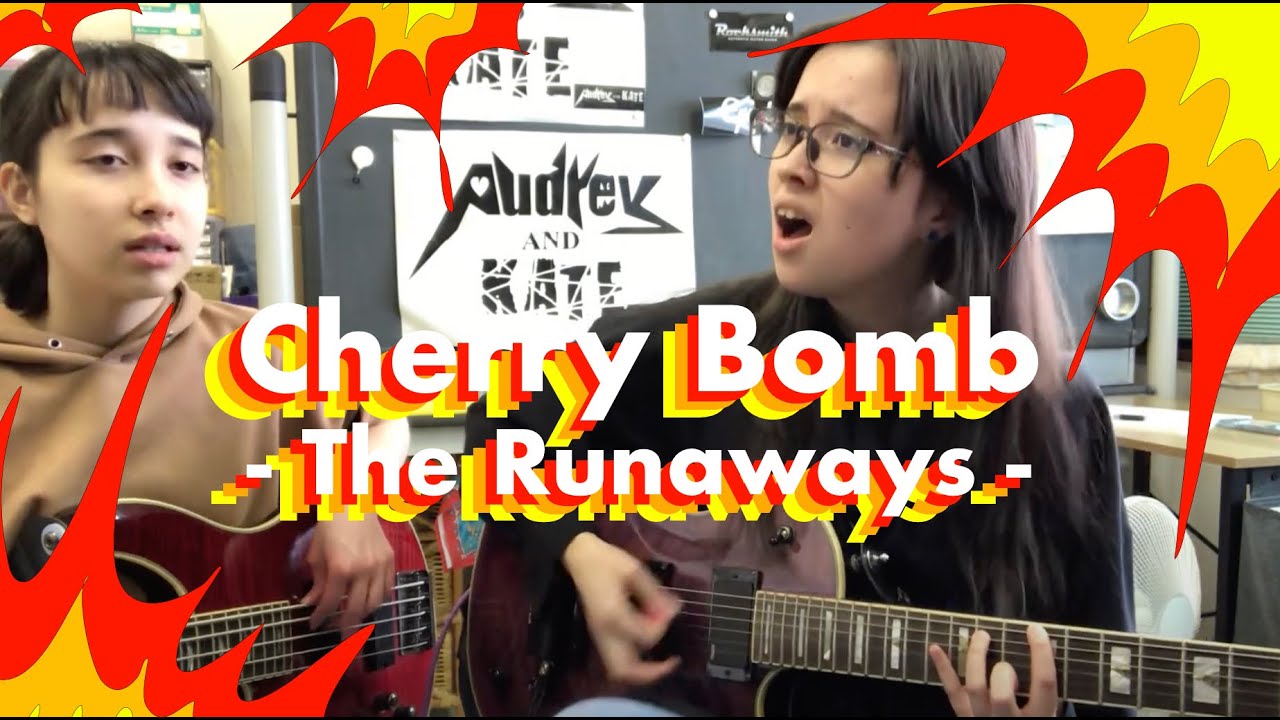 The Runaways - Cherry Bomb - guitar +lefty bass #ザランナウェイズ - YouTube