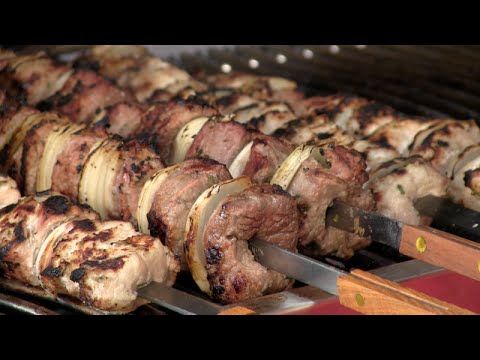 Russian Style Shish Kebab Recipe! (Shashlik) - YouTube