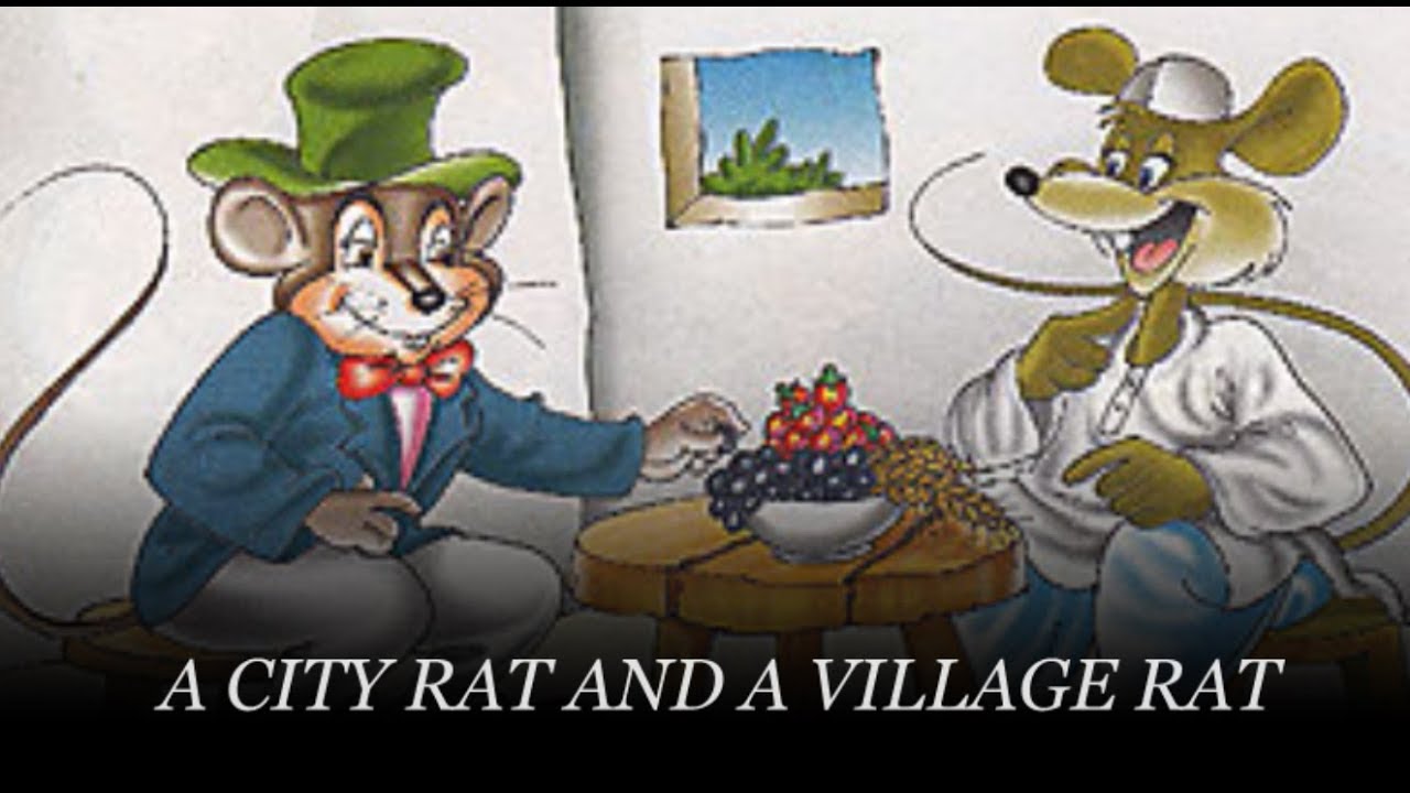 [ Short Stories ] A CITY RAT AND A VILLAGE RAT | Short Stories for ...