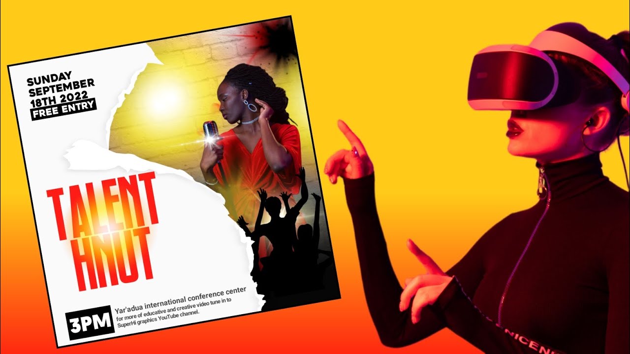 TALENT HUNT DESIGN || How To To Design A Talent Hunt Show Using Your ...