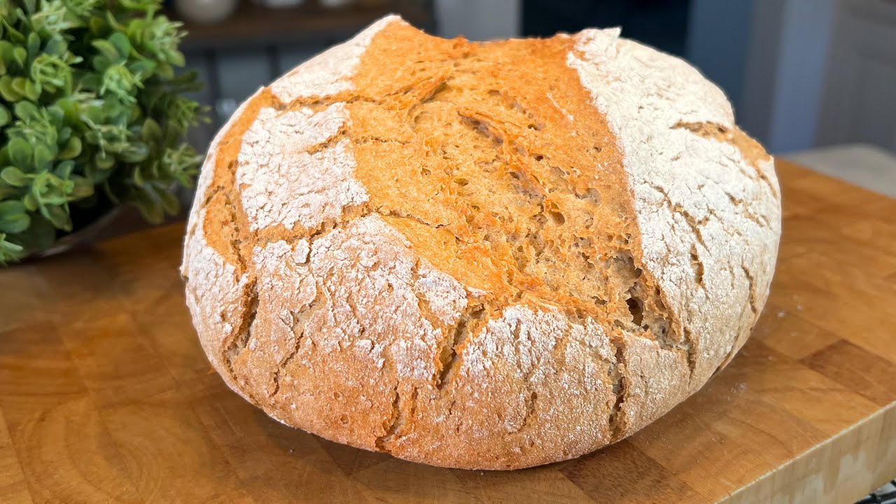 Fertig in 3 Minuten! Omas Lieblings Landbrot Rezept - YouTube