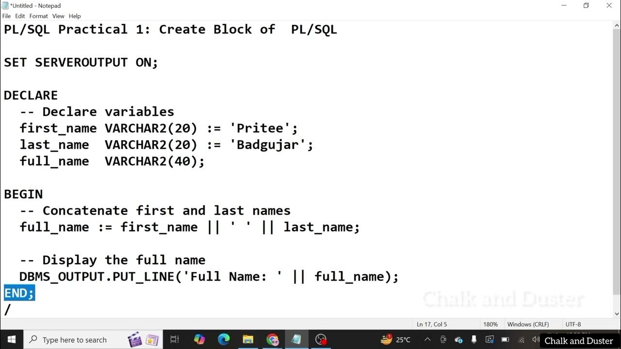 #1 Oracle PL/SQL: How to Create & Execute a Block? | Beginner’s Guide ...