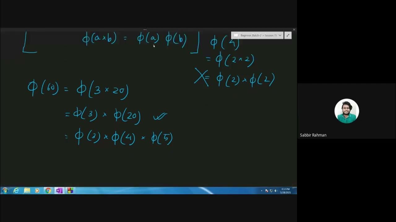 B 15 Euler Totient Function - YouTube