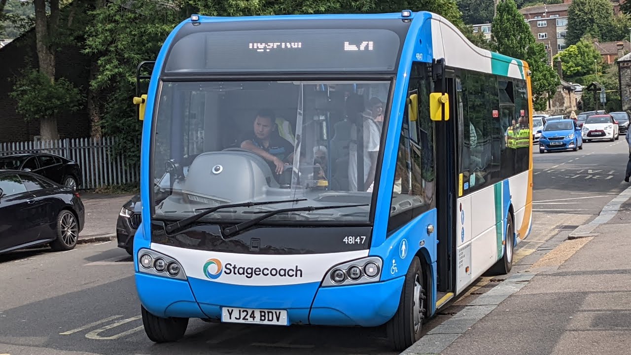FIRST DAY IN SERVICE! - Stagecoach South East YJ24 BDV 48147 Optare Solo SR - YouTube
