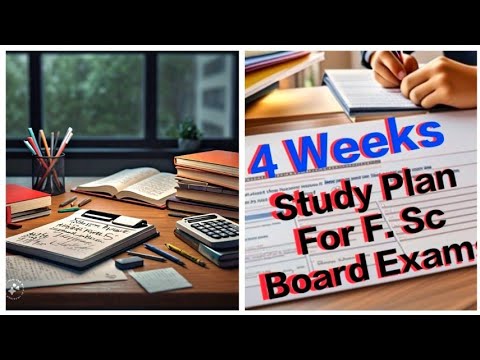 Study Plan for board Exams || F. Sc||All subjects breakdown||Smart ...