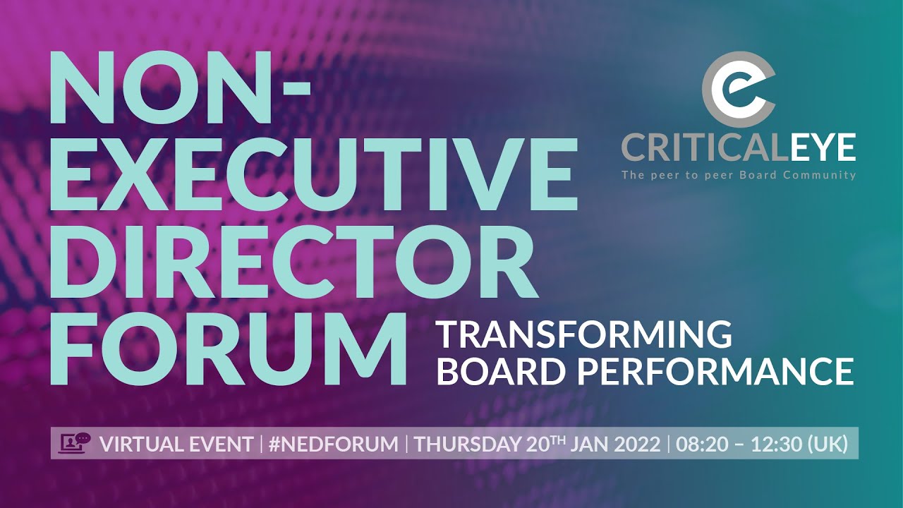 Criticaleye NED Forum 2022 - YouTube