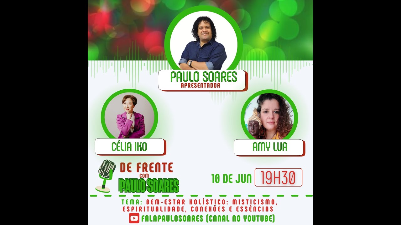 De Frente com Paulo Soares, convidas Célia Iko e Amy Lua - YouTube