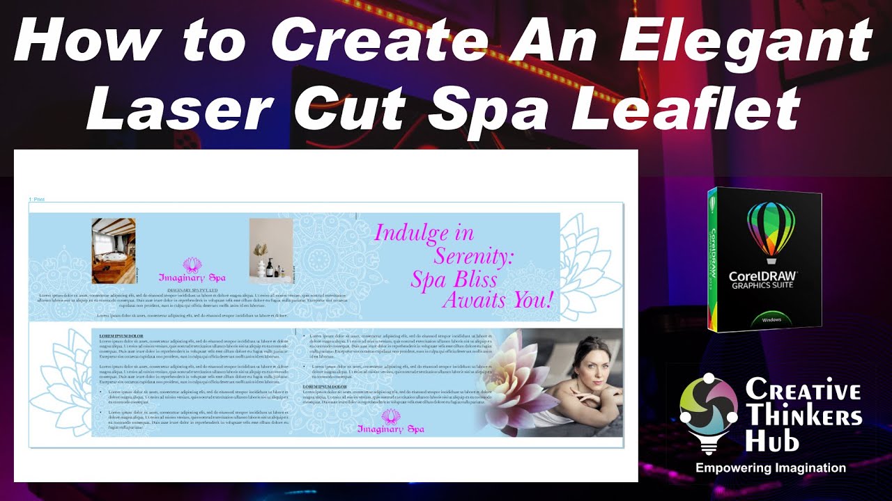 How to Create an Elegant Laser Cut Spa Leaflet | CorelDraw 2022 - YouTube
