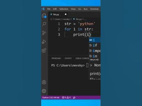 How to print Each Letter of a String in Python #shortsby |ICRL python| - YouTube