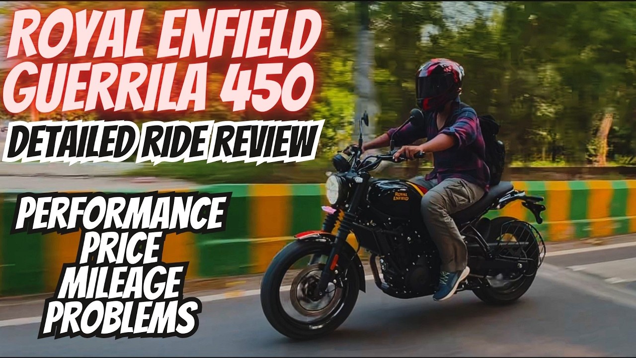 Royal Enfield Guerrilla 450 Detailed RIde Review | Price Mileage ...
