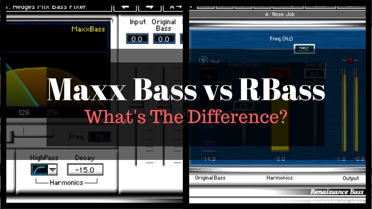 MaxxBass vs RBass ...What's the Difference? A quick Comparison - YouTube