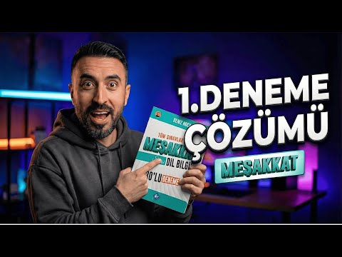 MEŞAKKAT DİL BİLGİSİ DENEME SORU ÇÖZÜMÜ 2026 (1.Deneme)