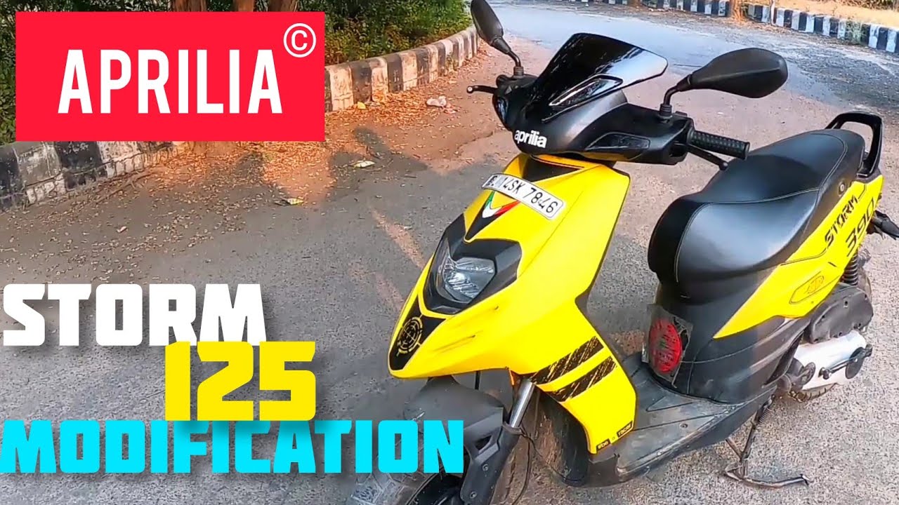 Aprilia Storm 125 Modification | Gurung Brothers - YouTube