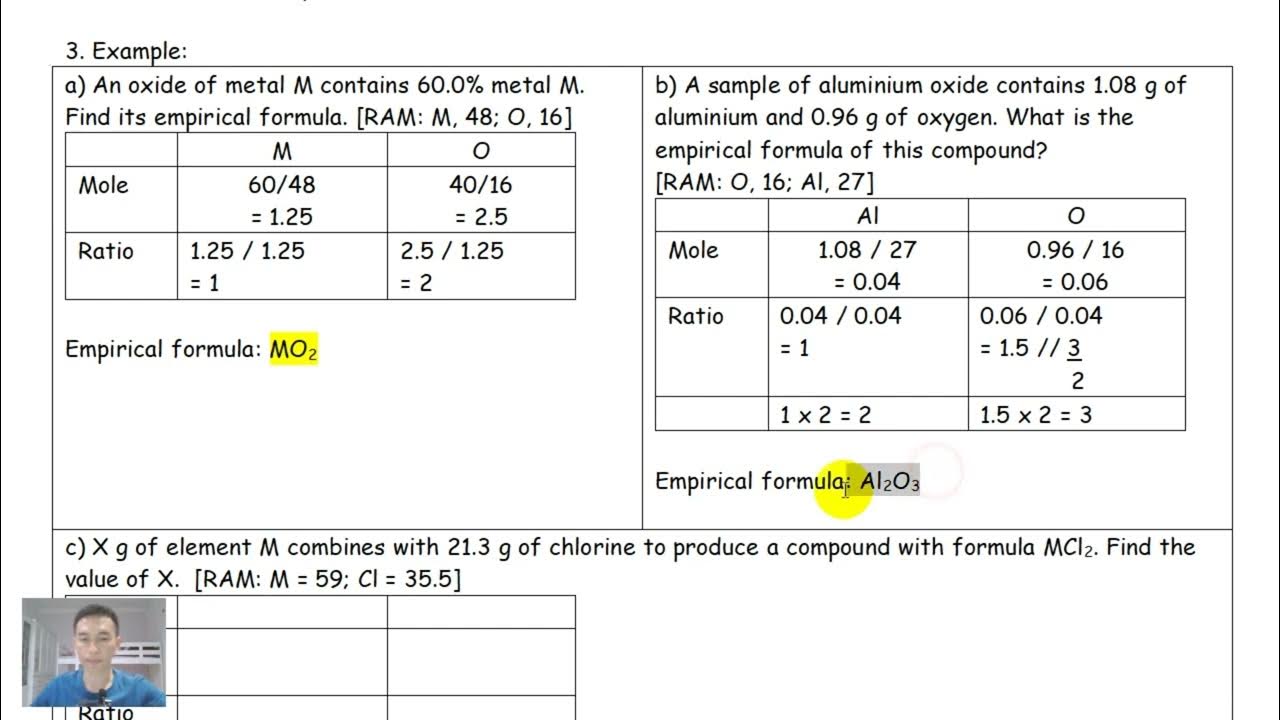 F4C3 3.3A Chemical Formula-Empirical formula (华语) - YouTube