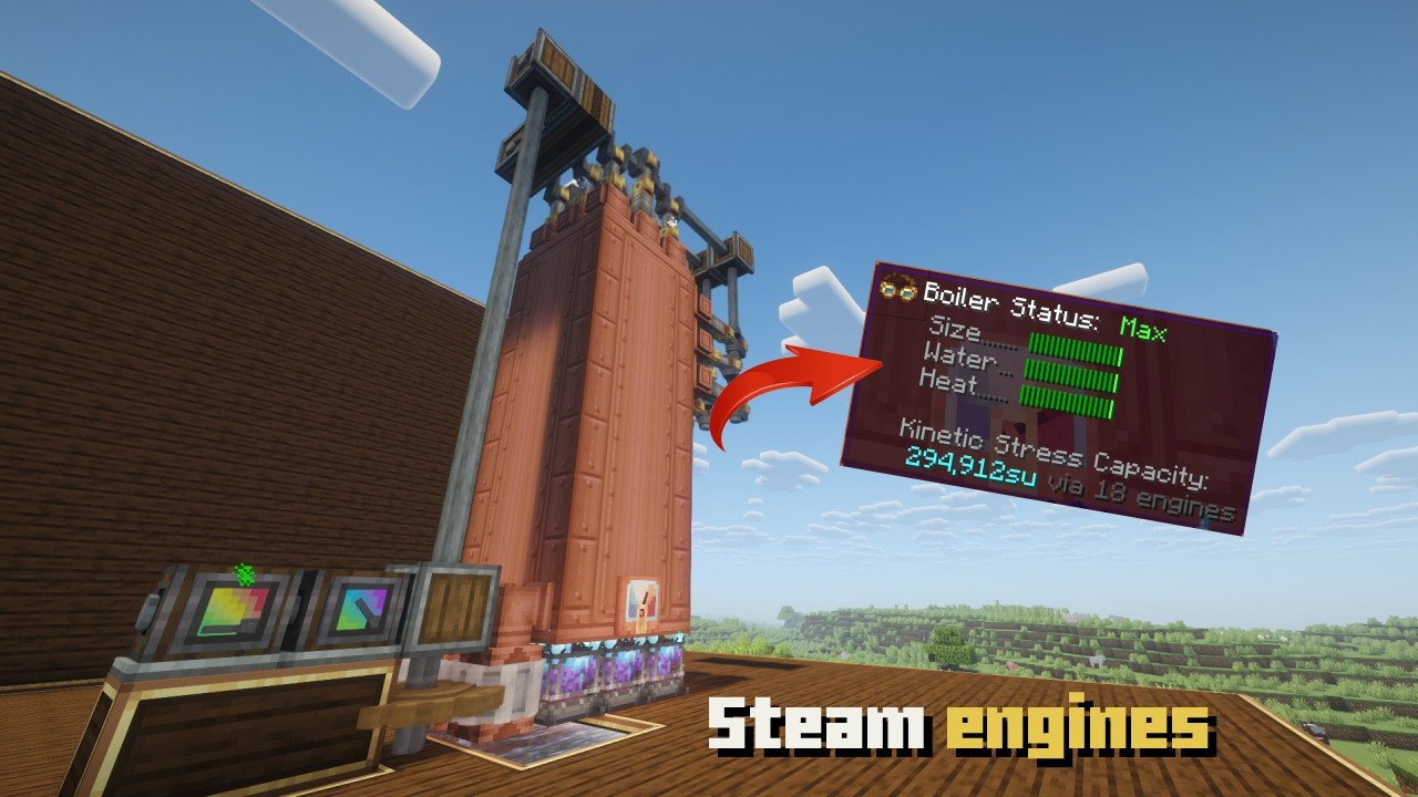 From Passive to MAX Power — Steam Engines in Create Mod - YouTube
