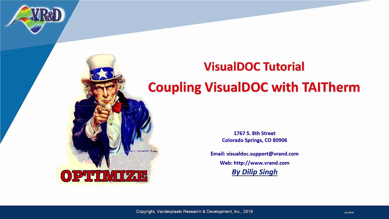 Coupling VisualDOC with TAITherm - Tutorial - YouTube
