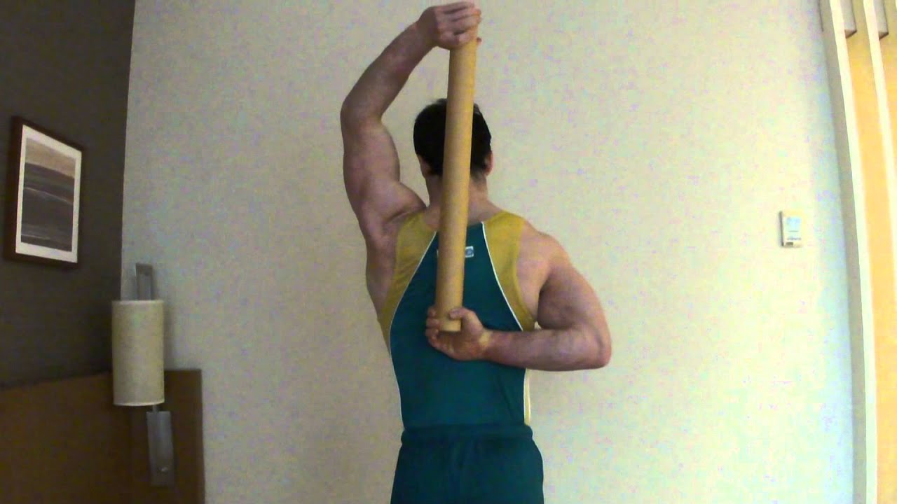 MAG Shoulder Injury Prevention Exercises -- HAND BEHIND BACK STRETCH ...