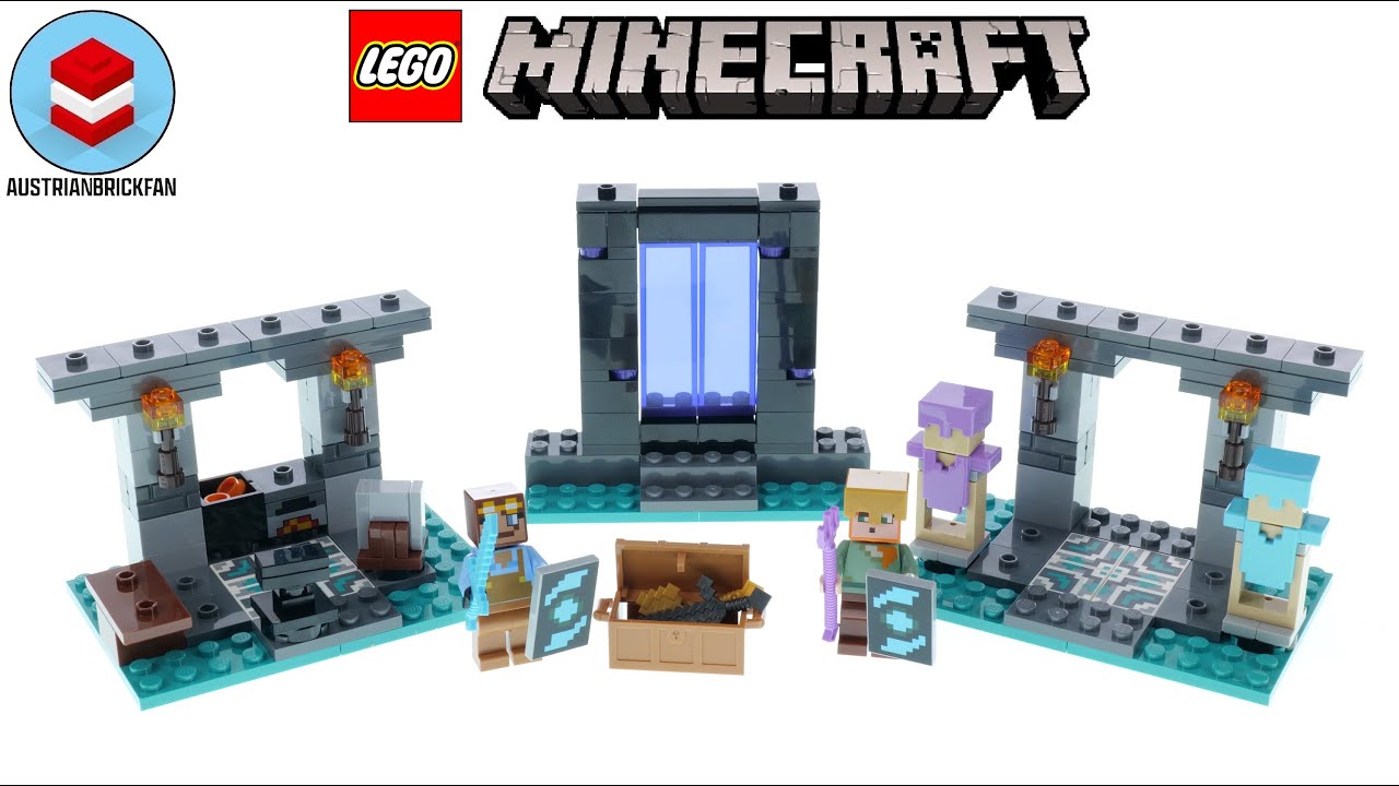 LEGO Minecraft 21252 The Armory Speed Build Review - YouTube