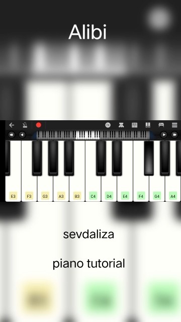 Alibi Sevdaliza piano tutorial #shorts#youtubeshorts #shortsfeed #music ...