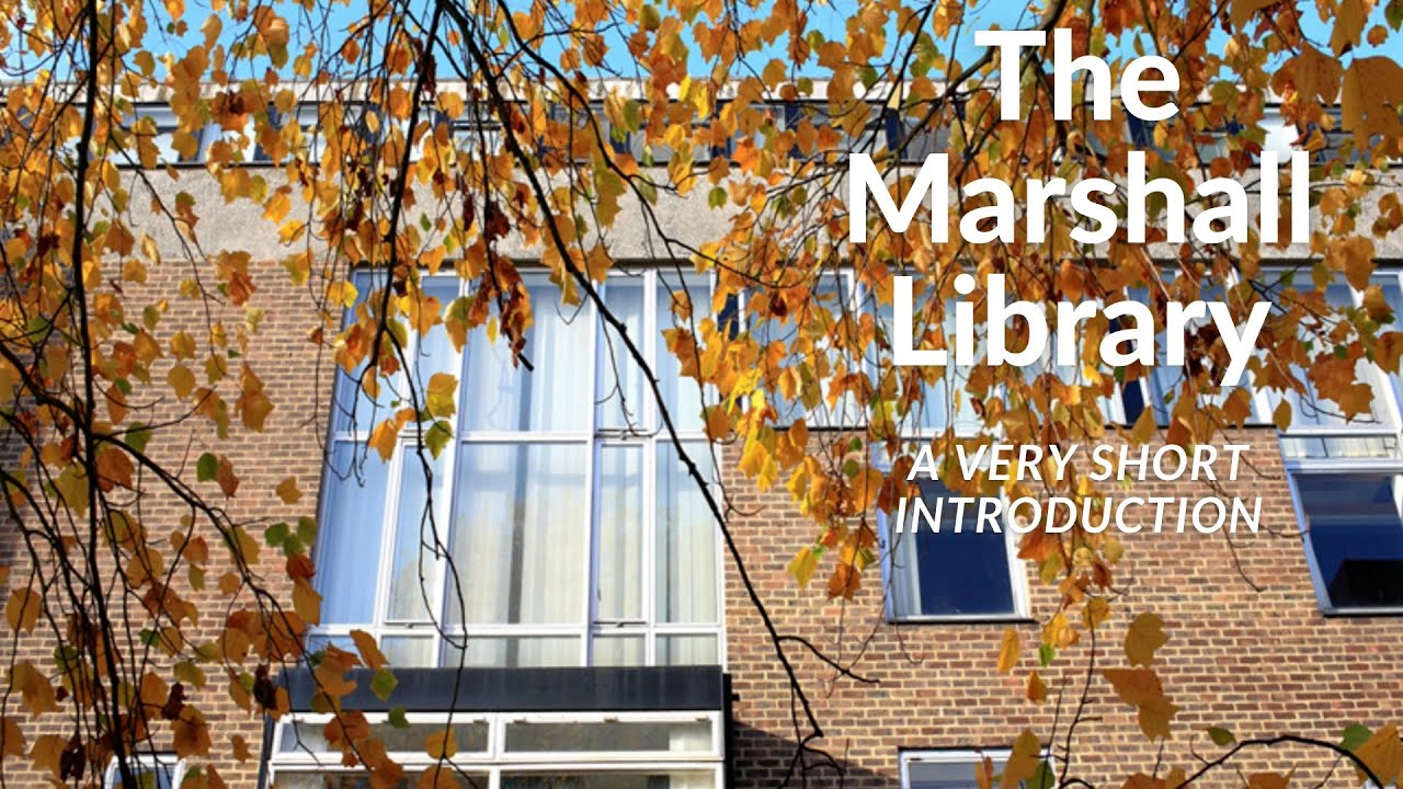 Introduction to the Marshall Library of Economics - YouTube