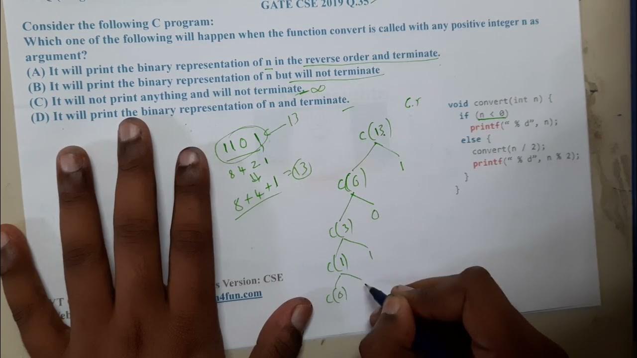 GATE CSE 2019 Q 35 || C PROGRAMMING ||Data Structure || GATE Insights Version: CSE - YouTube