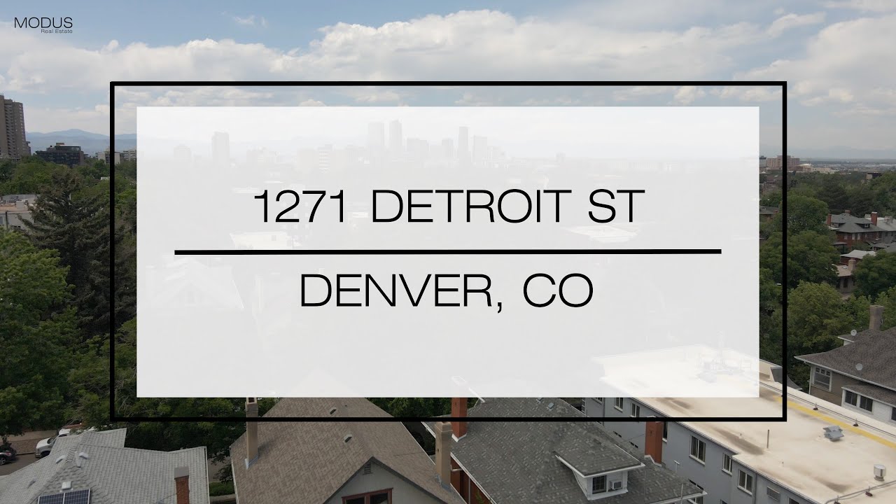 1271 Detroit St Denver CO 80206 - YouTube