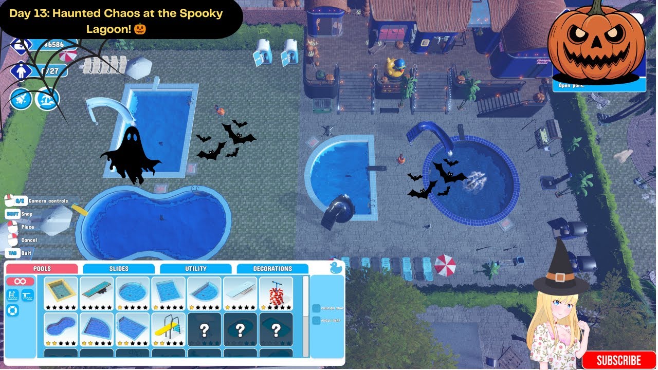 Day 13 Haunted Chaos at the Spooky Lagoon! 🎃 - YouTube