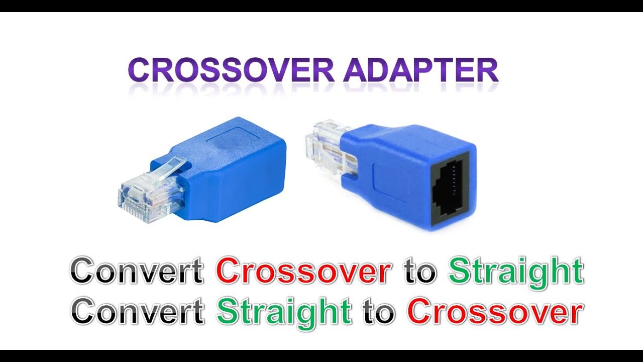 Crossover Adapter to convert Crossover to Straight cable and Straight ...