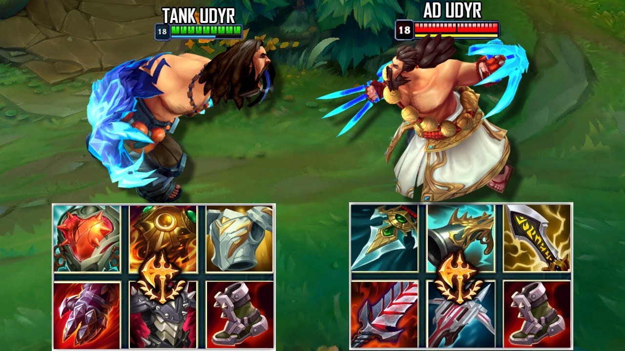 TANK UDYR vs AD UDYR FULL BUILD FIGHTS | WHICH BUILD IS BETTER? - YouTube