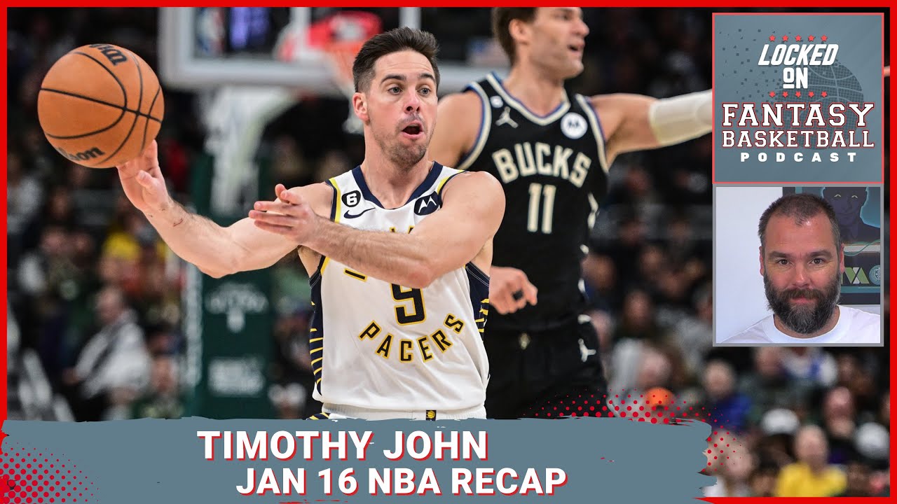 TJ McConnell The GOAT? | NBA Fantasy Basketball Recap January 16th ...