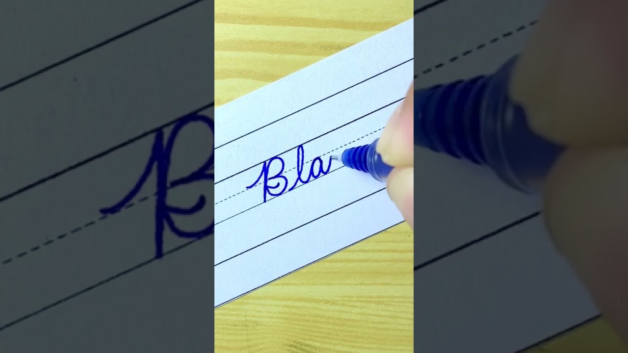 “Black” How to write Colour Name in English Cursive Writing | Cursive ...