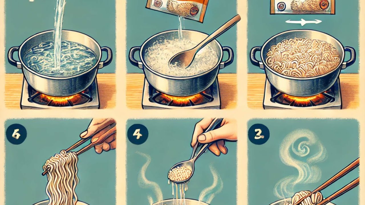 How to Make Instant Noodles How tu meik insten nudlz Cara Membuat Mi ...