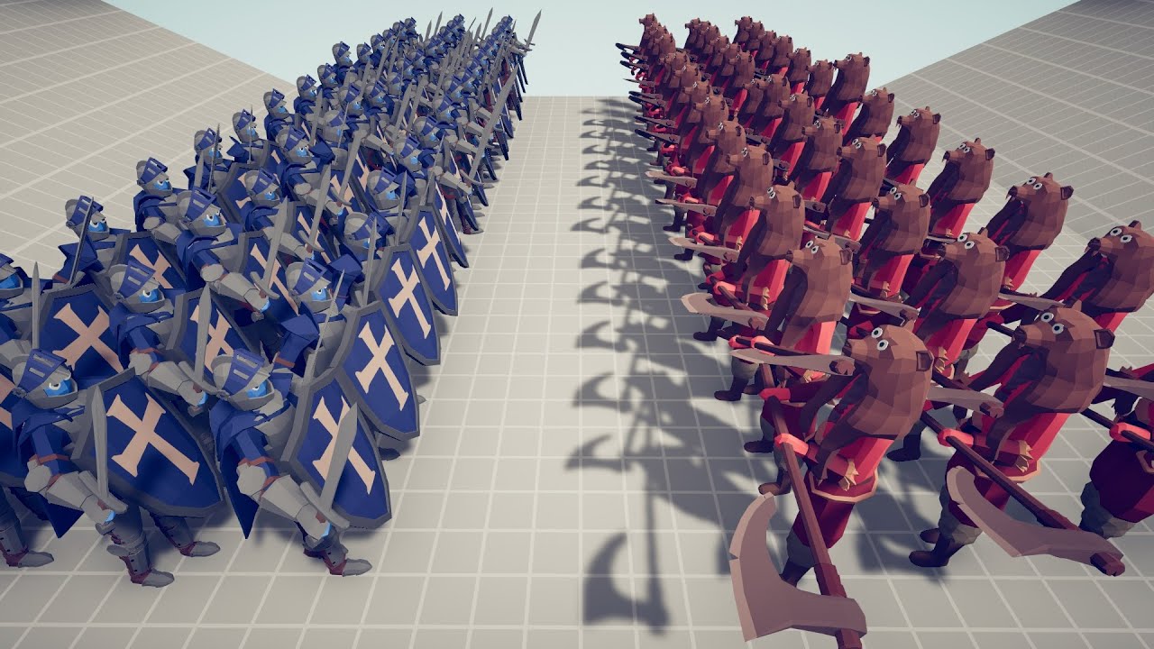 MELEE ARMY vs MELEE ARMY | Totally Accurate Battle Simulator TABS - YouTube