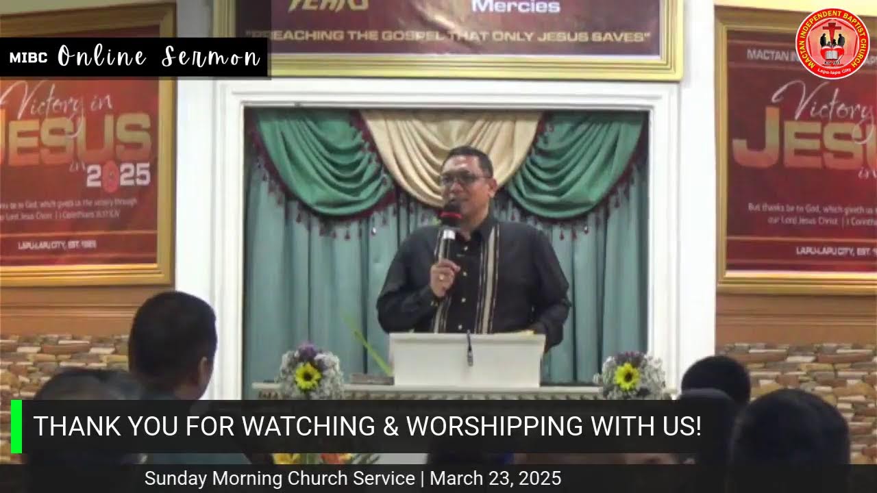 SUNDAY EVENING CHURCH SERVICE | MARCH 23, 2025 - YouTube
